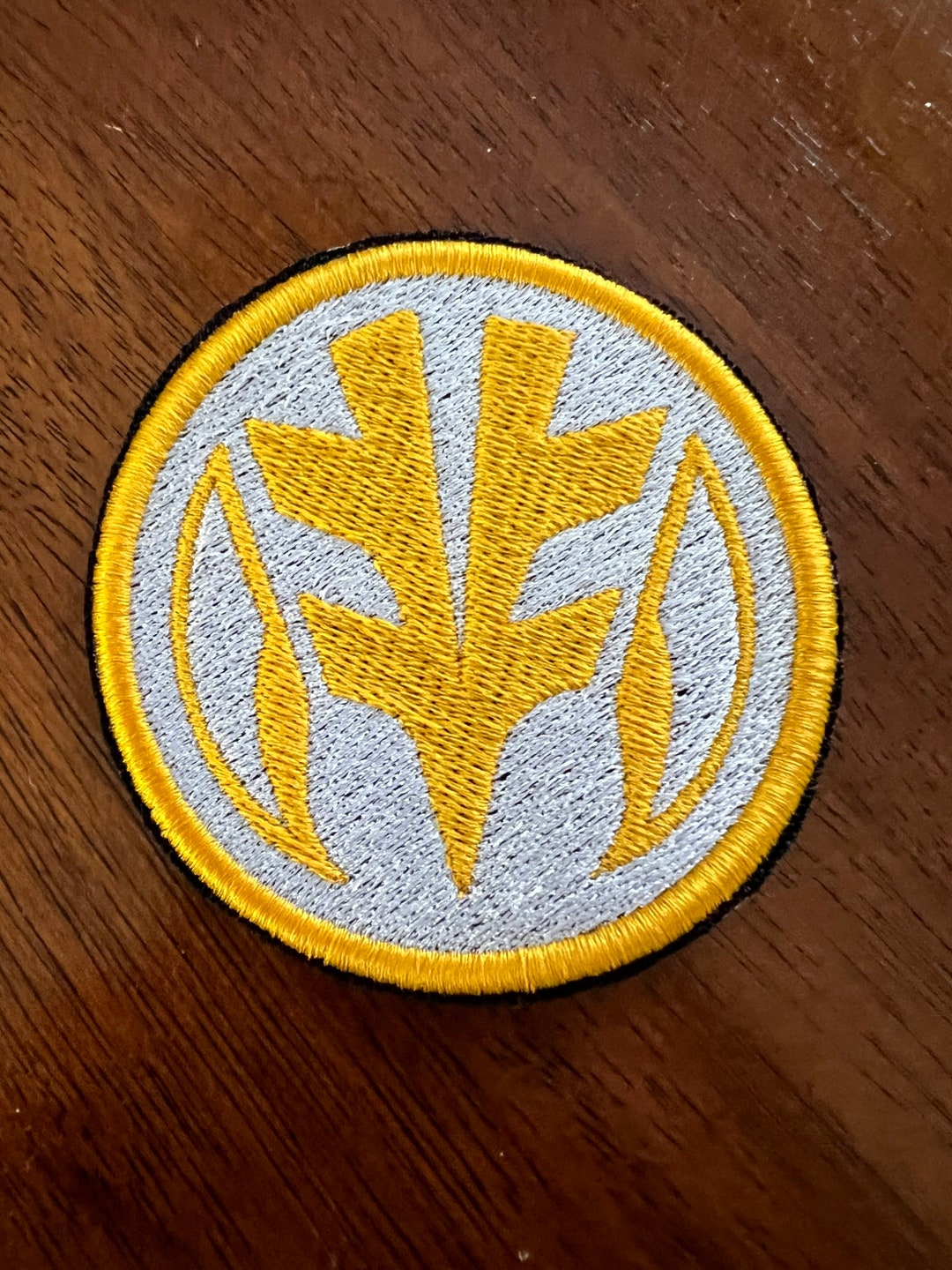 Power Ranger White Coin Iron on Patch/ Power Rangers - Etsy