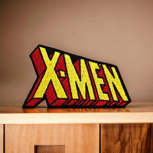 X-MEN Logo Iron on Patch/x-men/ X-MEN Logo/marvel Comic Patch/comic ...