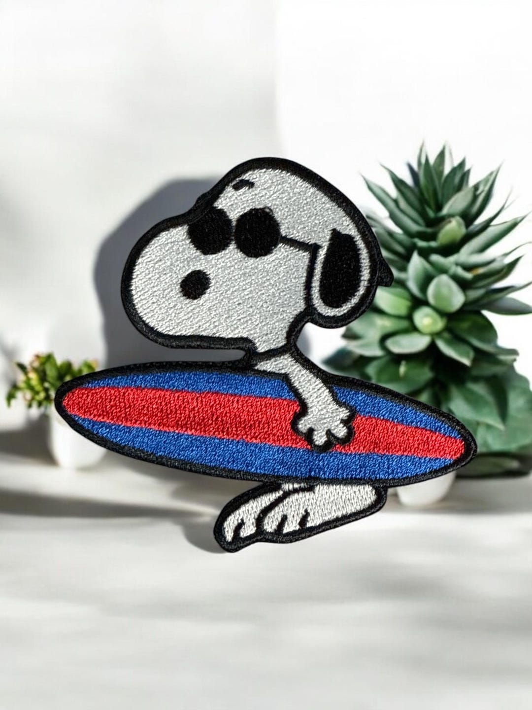 Snoopy Surfboard Patch Multiple Sizes Iron-on, Sew-on, Hook/velcro - Etsy
