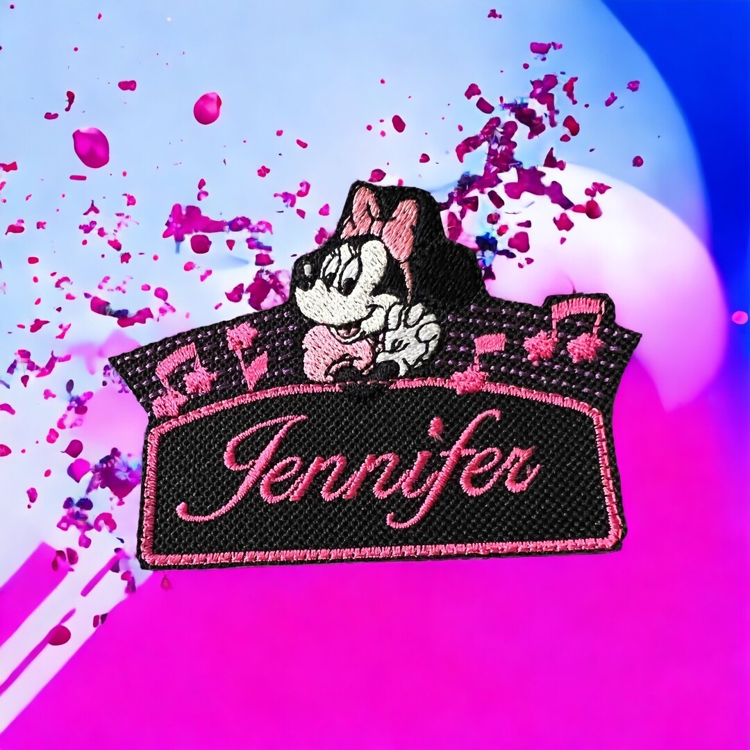 Minnie Mouse Personalized Name Tag - Etsy