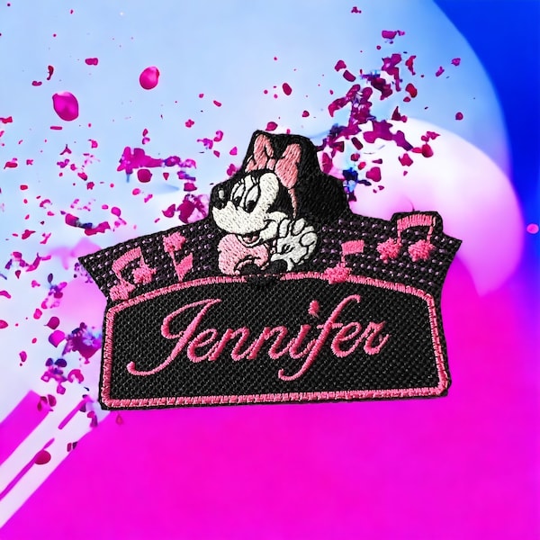 Minnie Mouse Name Tag - Etsy