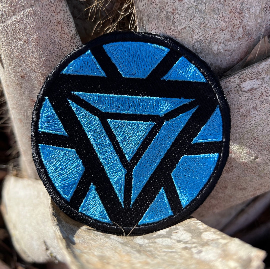 Arc Reactor Ironman Tony Stark Iron on Sew on Patch, Comic Book Patch ...