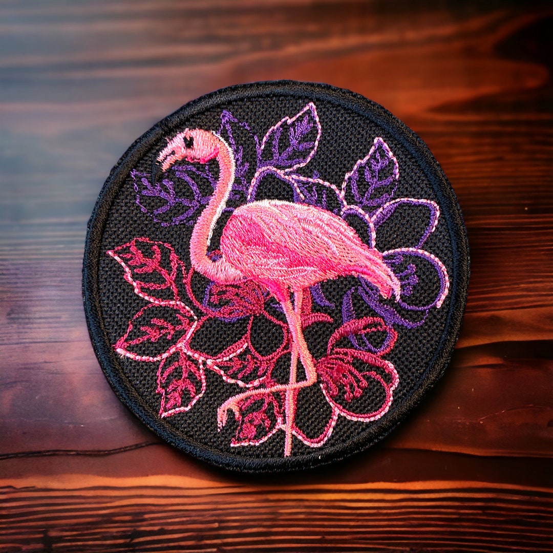 Flamingo Iron on Patch - Etsy