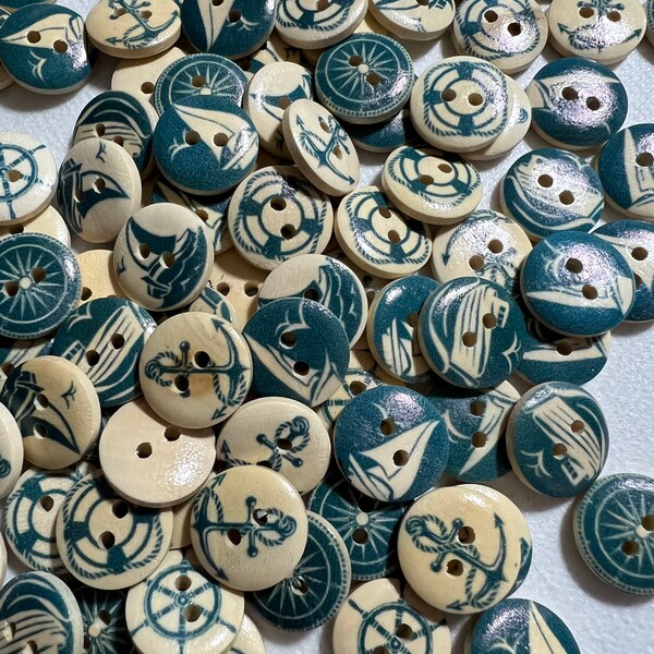 Nautical Buttons - Etsy