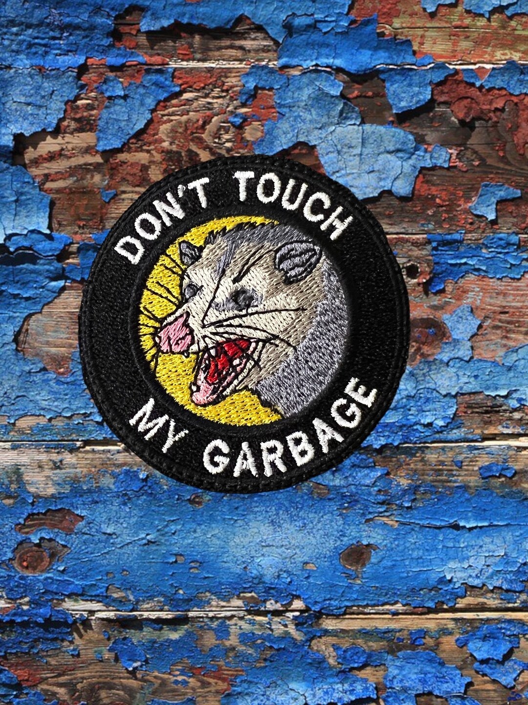 Opossum Don't Touch My Garbage Patch/ Animal Patch - Etsy