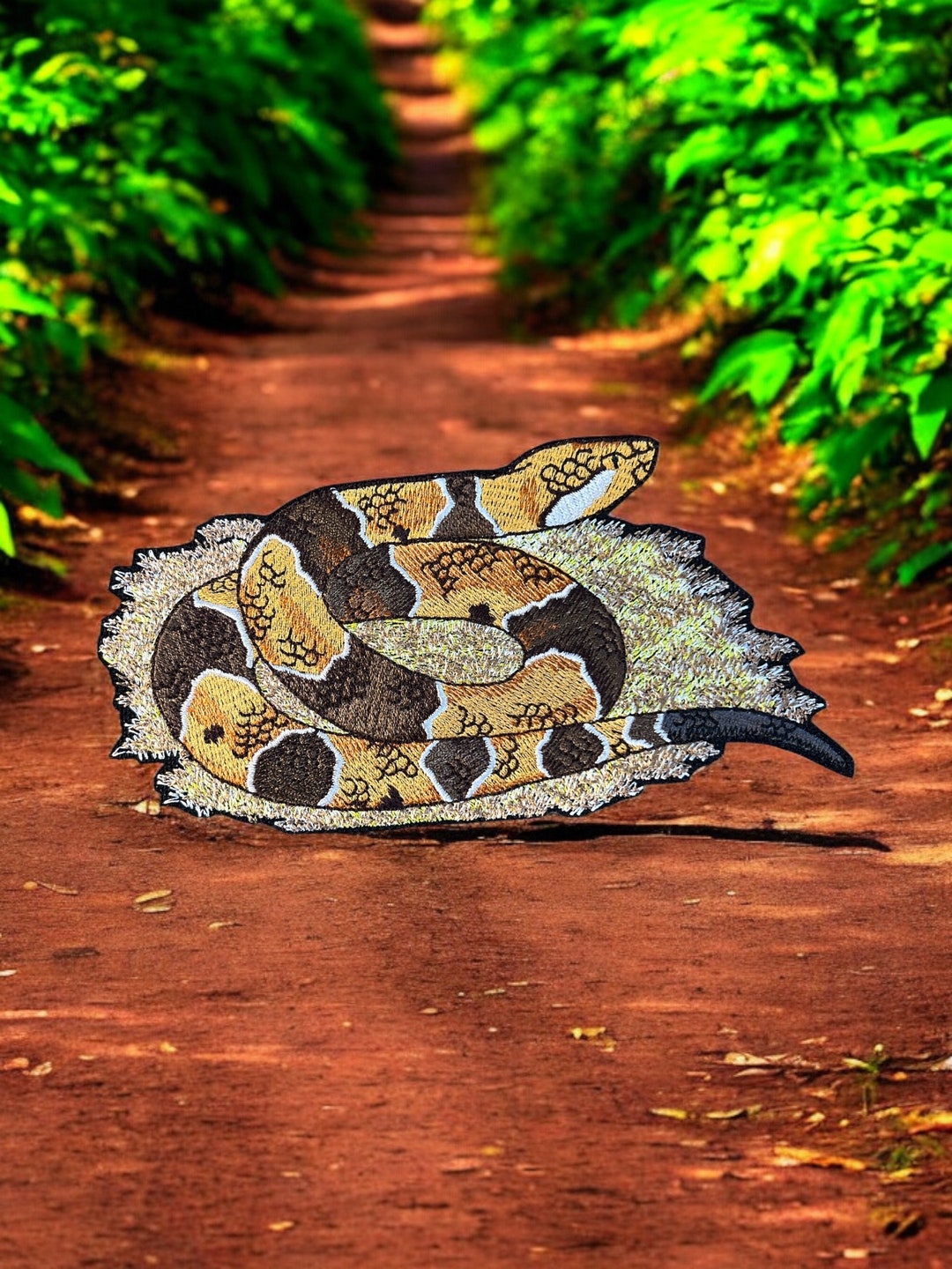 Broad-banded Copperhead Snake Patch 3 X 6/iron On/sew On/hook - Etsy