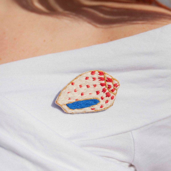 Seashell Brooch - Etsy