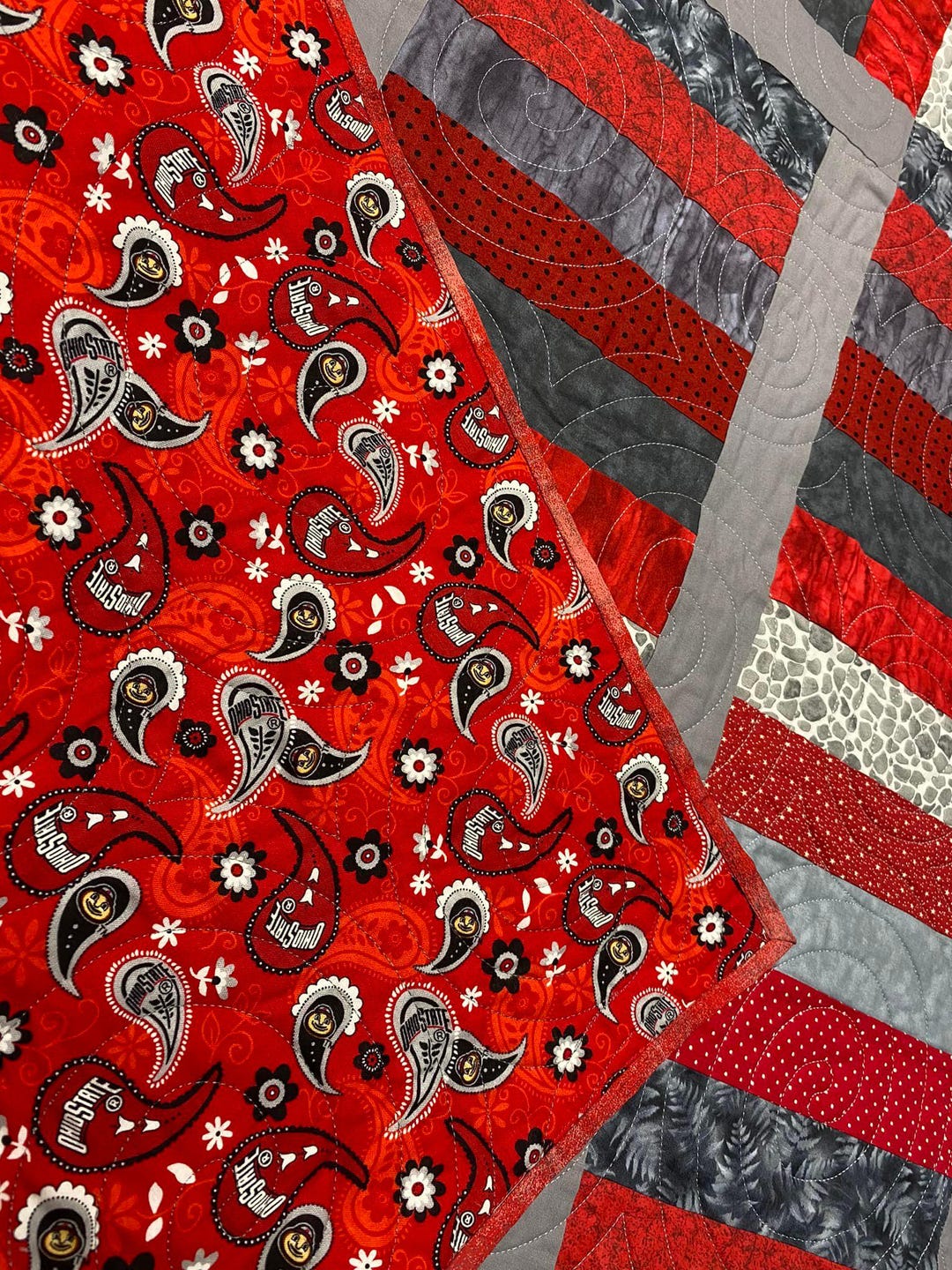 Homemade Ohio State Quilt/wall Hanging 33" X 36" - Etsy