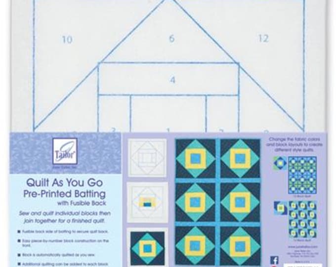June Tailor Quilt as You Go Blocks: Hopscotch Pattern - 24 Count - Etsy