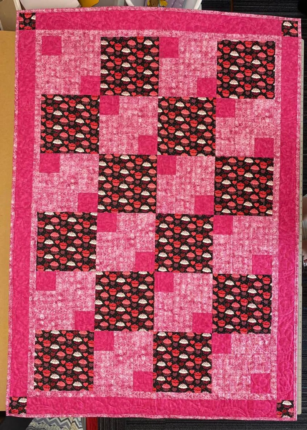 Pink Cupcake Handmade Quilt 40” X 60” - Etsy
