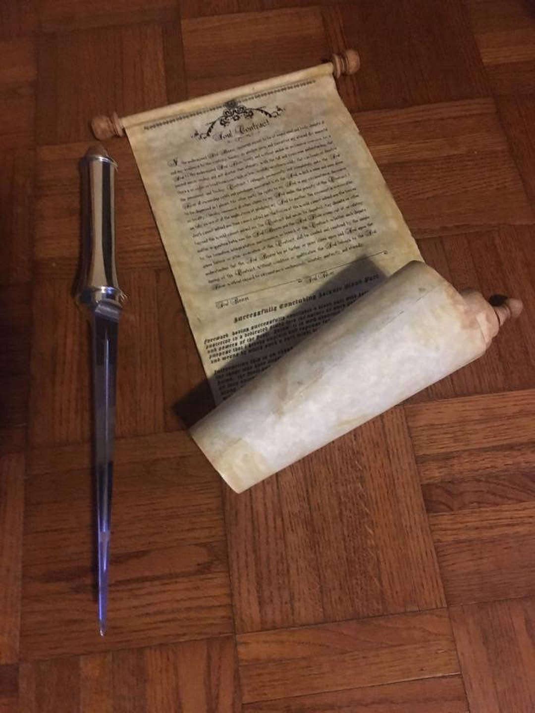 Soul Contract Supernatural Prop - Etsy