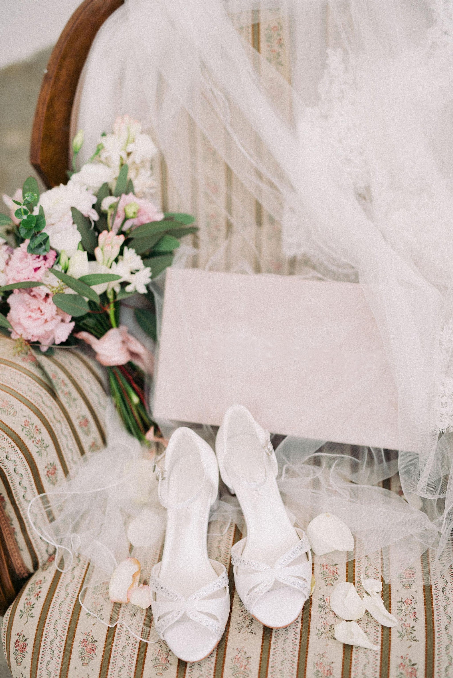 Ivory Satin Diamante Wedding Sandals, Ivory Bridal Low Heel Sandals ...