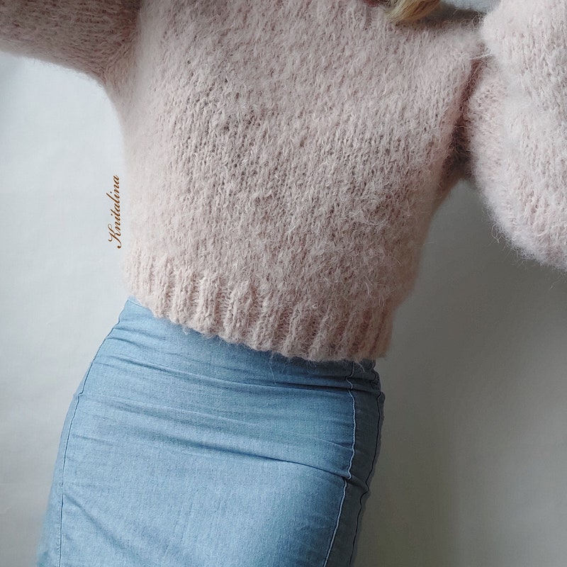 Pink Fluffy Sweater Dress - Etsy