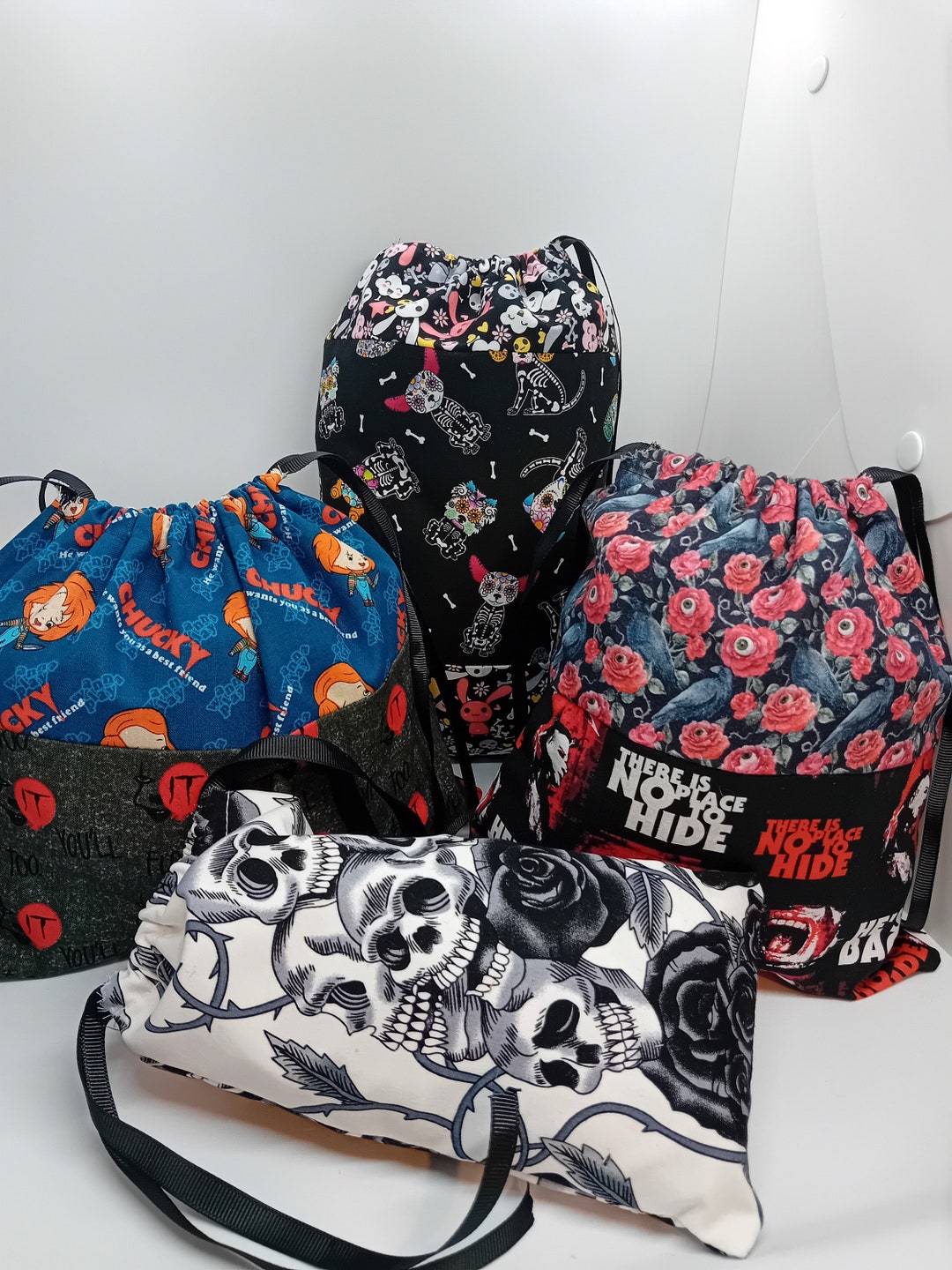 Alternative, One of a Kind, Horror, Gothic, Gifting, Drawstring Storage ...