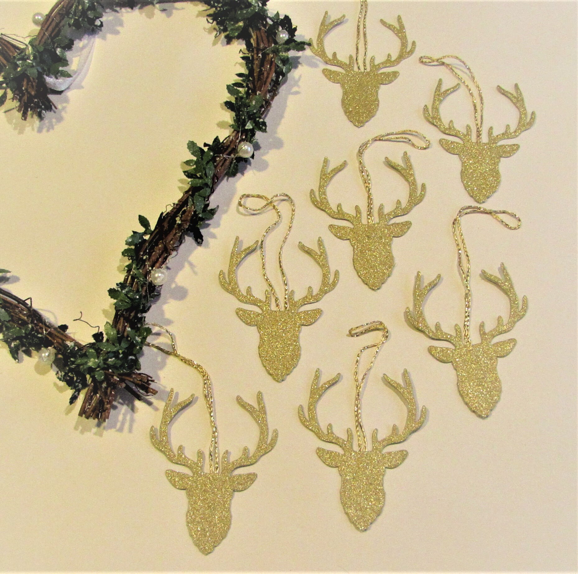 Stag Decorations Hanging Stags Stags Christmas Stag - Etsy