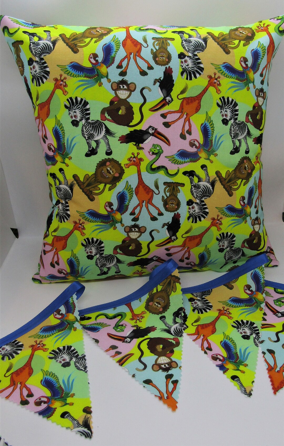 Safari, Jungle, Safari Gift Set, Bunting, Cushion, Nursery, Party Gift ...