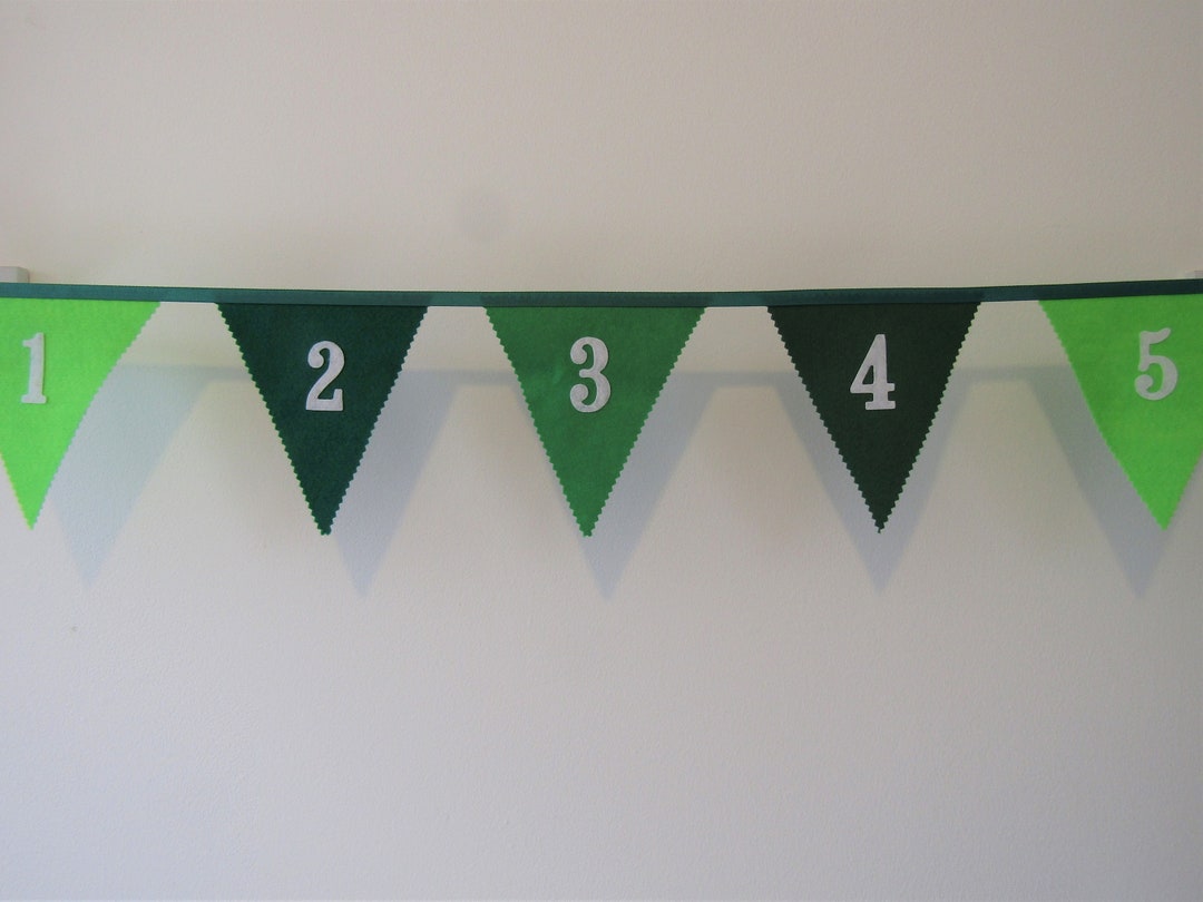 Number Line, Banner/bunting, Children's Nursery Decor, Classroom Aid ...