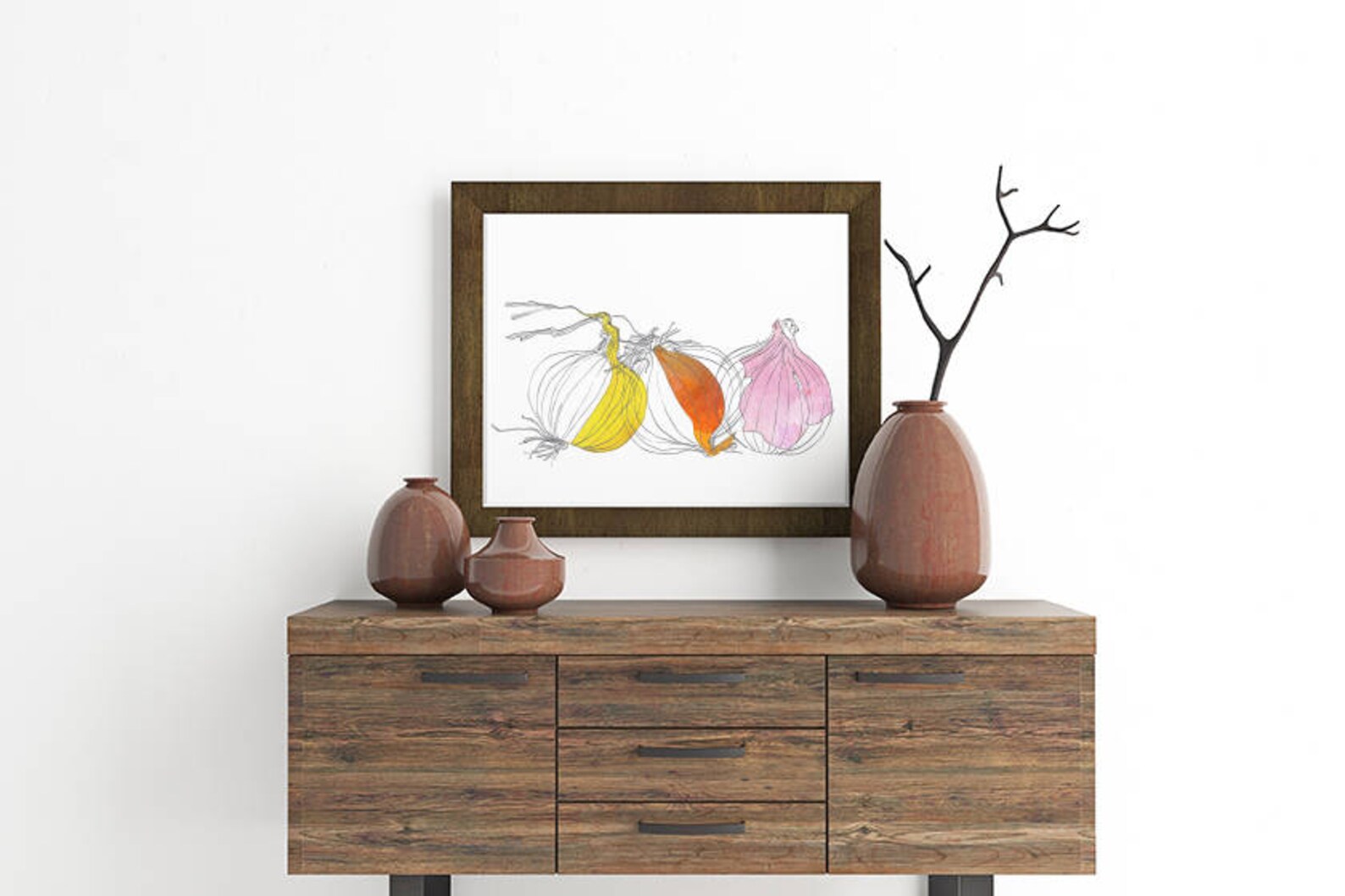 Home Decor - Three Onions - Printable Art - Etsy