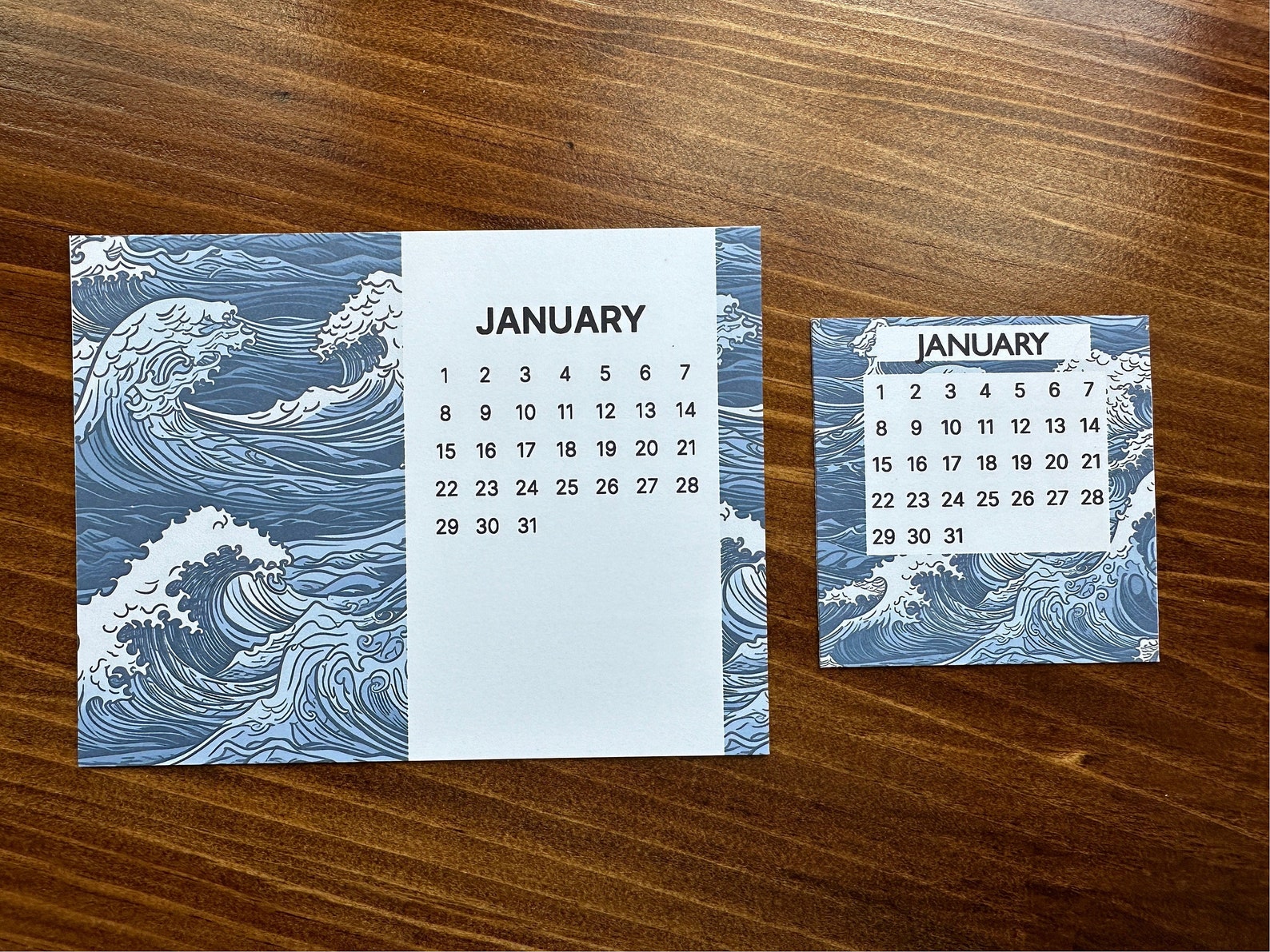 Nautical 2026 Desk Calendar - Ocean - Etsy