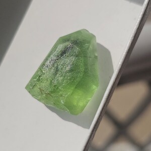 Gemmy Peridot Crystal, 6.1g, With Ludwigite Inclusions, High Grade, Raw ...