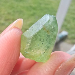 Gemmy Peridot Crystal, 6.1g, With Ludwigite Inclusions, High Grade, Raw ...