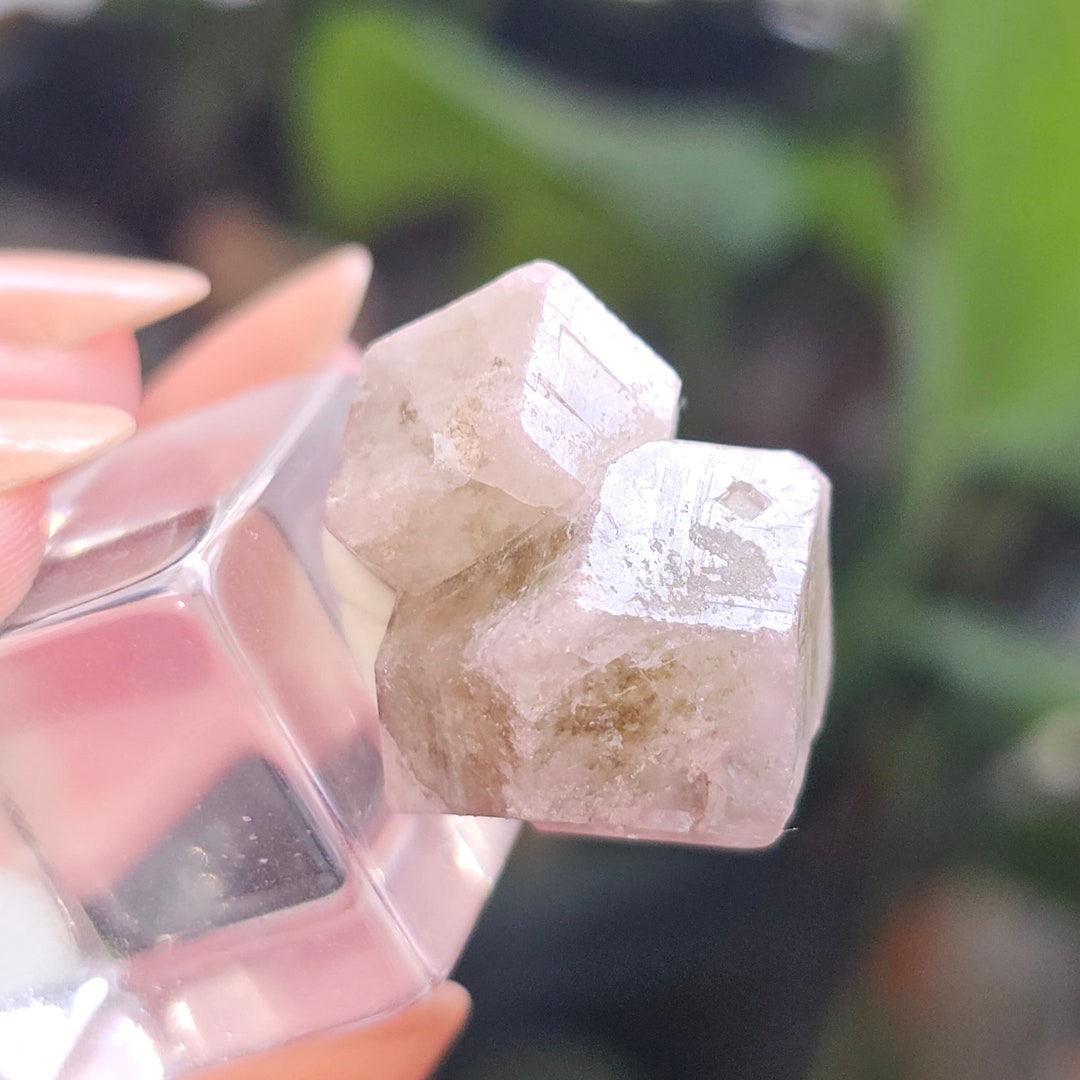 Pink and Green Garnet, Sierra De Cruces, Mexico, Old Stock, Lustrous ...