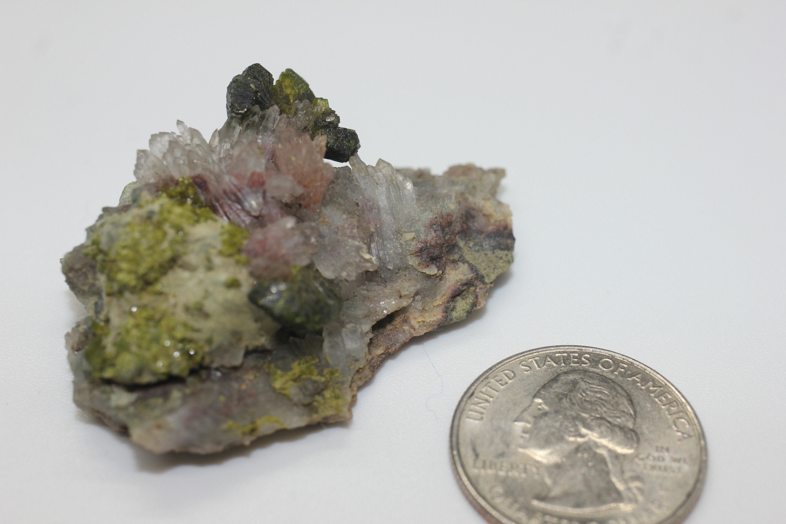 Dreamy Epidote Chlorite Amethyst & Cobalt Included Quartz / - Etsy UK