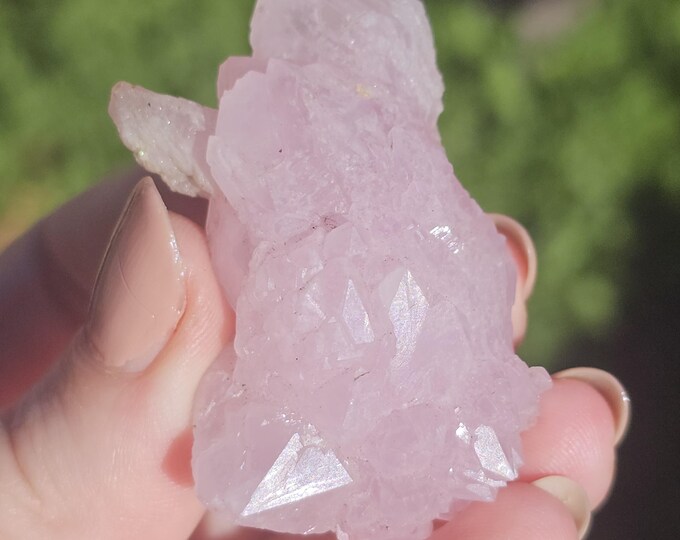 Crystallized Rose Quartz Specimen, Rare Terminated Raw Pink Crystal ...
