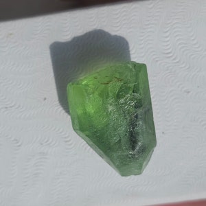 Gemmy Peridot Crystal, 6.1g, With Ludwigite Inclusions, High Grade, Raw ...
