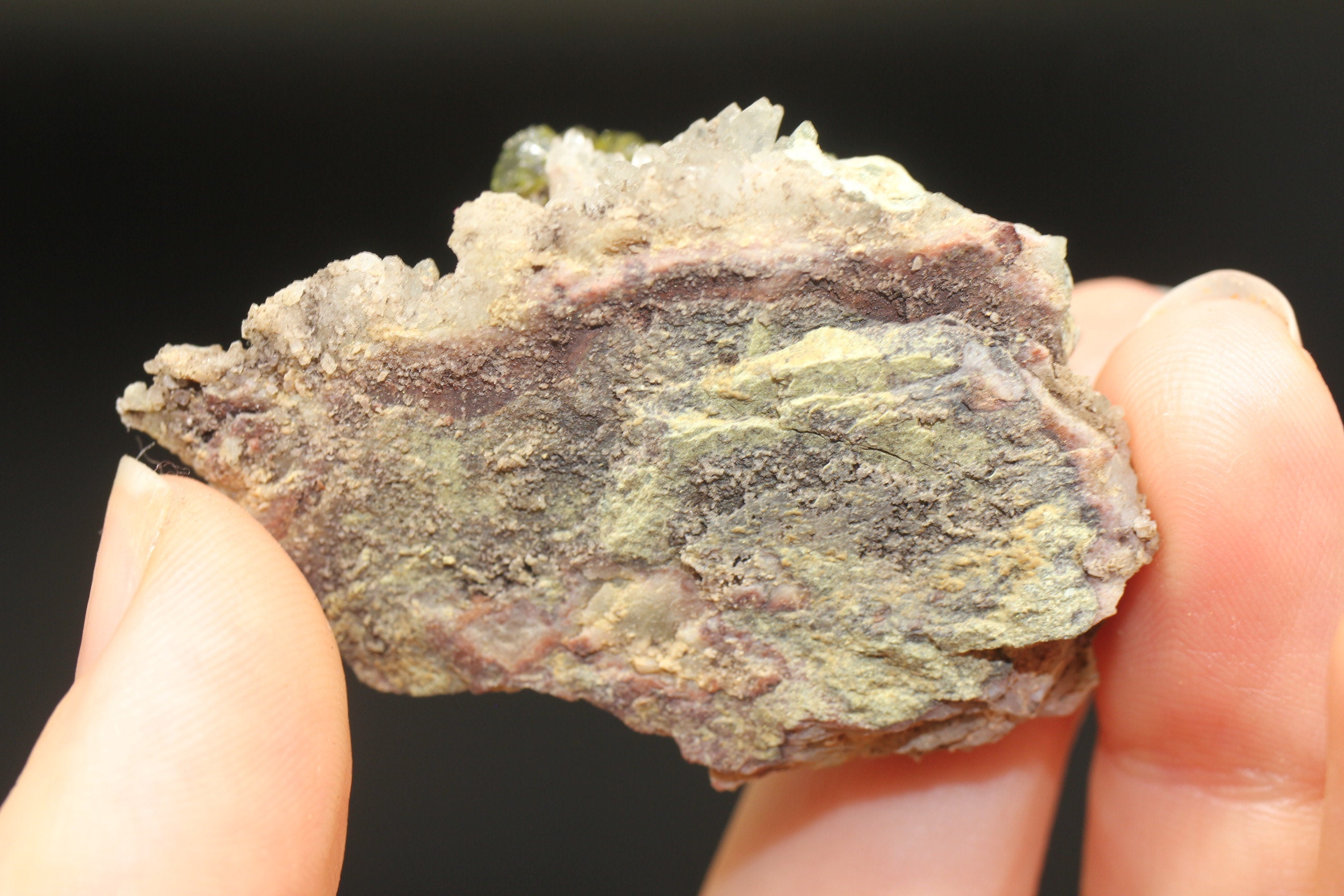 Dreamy Epidote Chlorite Amethyst & Cobalt Included Quartz / - Etsy UK