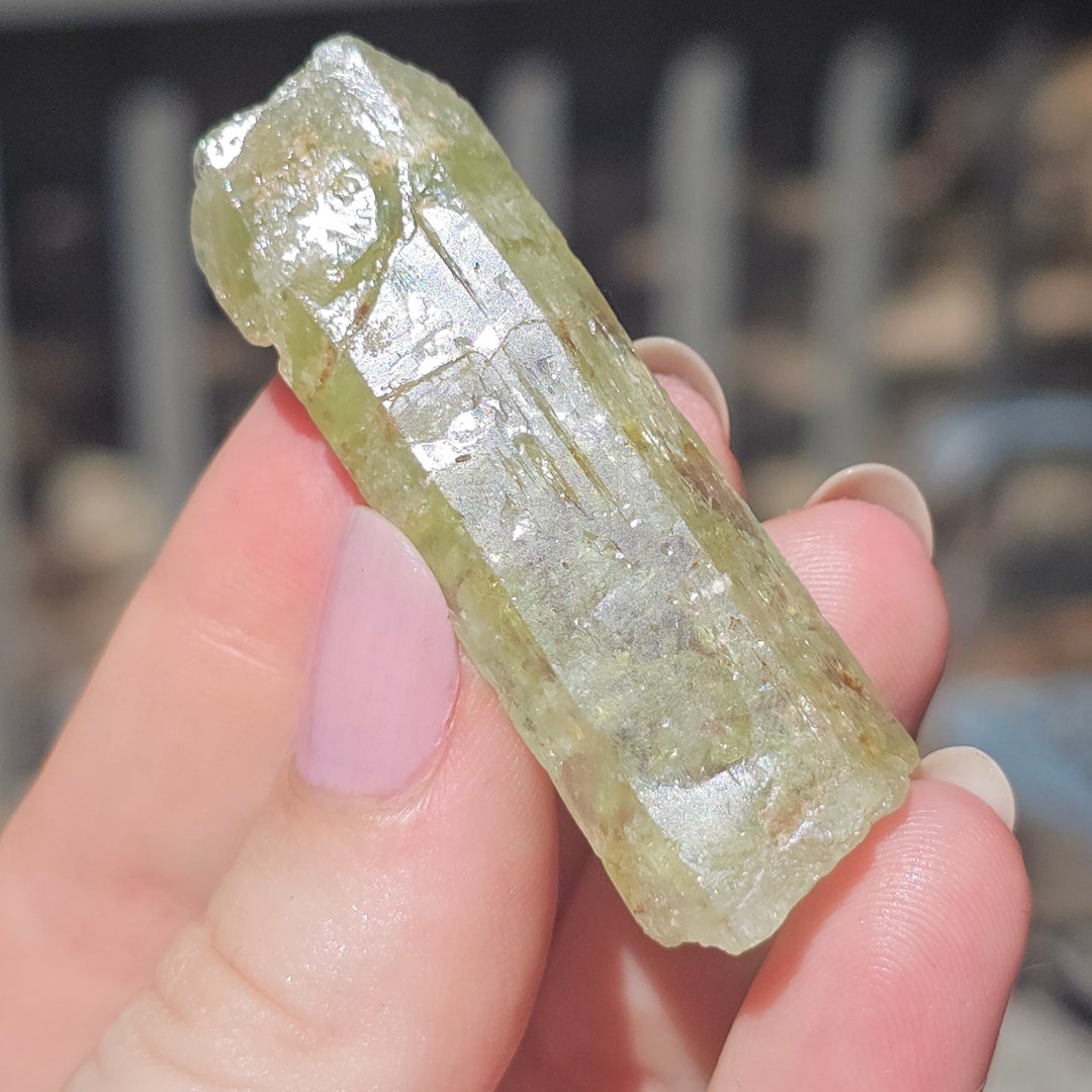 25.4g Heliodor Beryl, Etched Rare Raw Crystal Specimen, Old Stock Padre ...