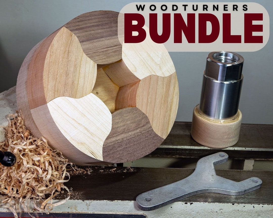 Turners Bundle Maple/walnut/cherry Segmented Bowl Blank Plus Glue Hub ...