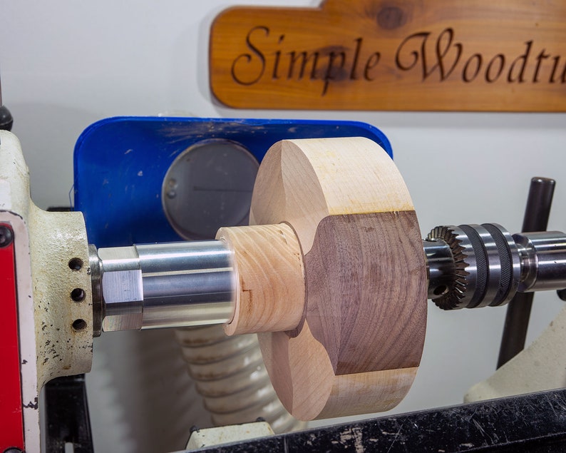 Aluminum Glue Hub With Threads for Turning Wood Blanks on a Wood Lathe ...