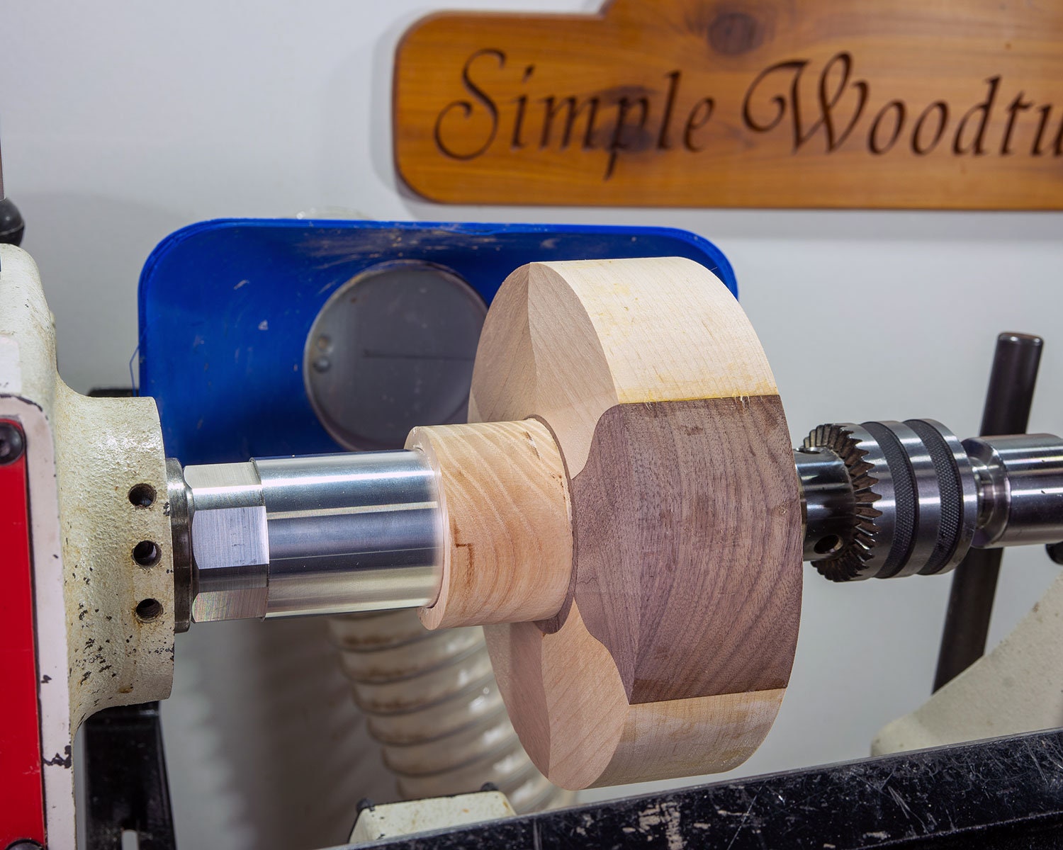 Aluminum Glue Hub With Threads for Turning Wood Blanks on a Wood Lathe ...