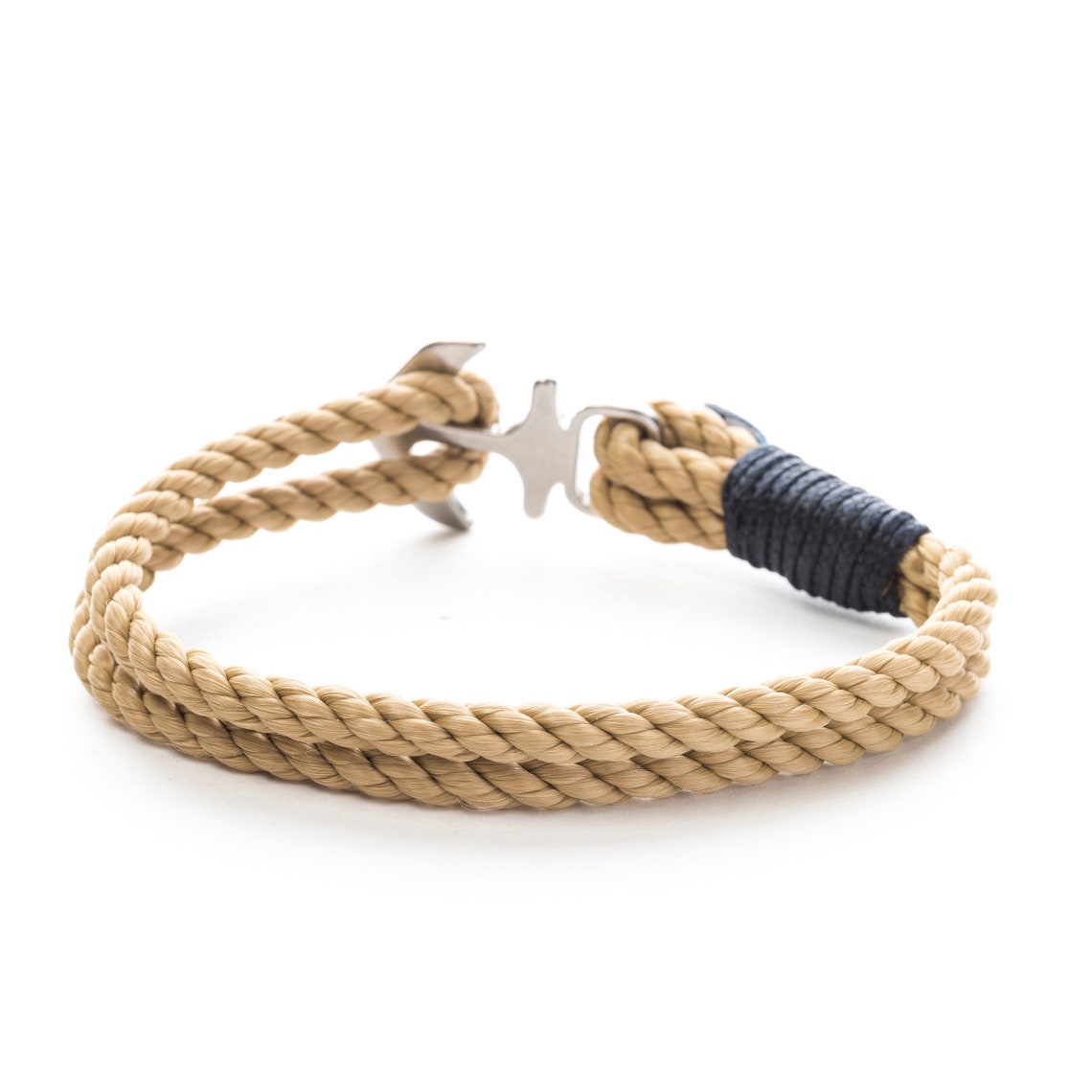 Men's Bracelet Anchor Nautical Marine Rope ARTURRO Gift - Etsy