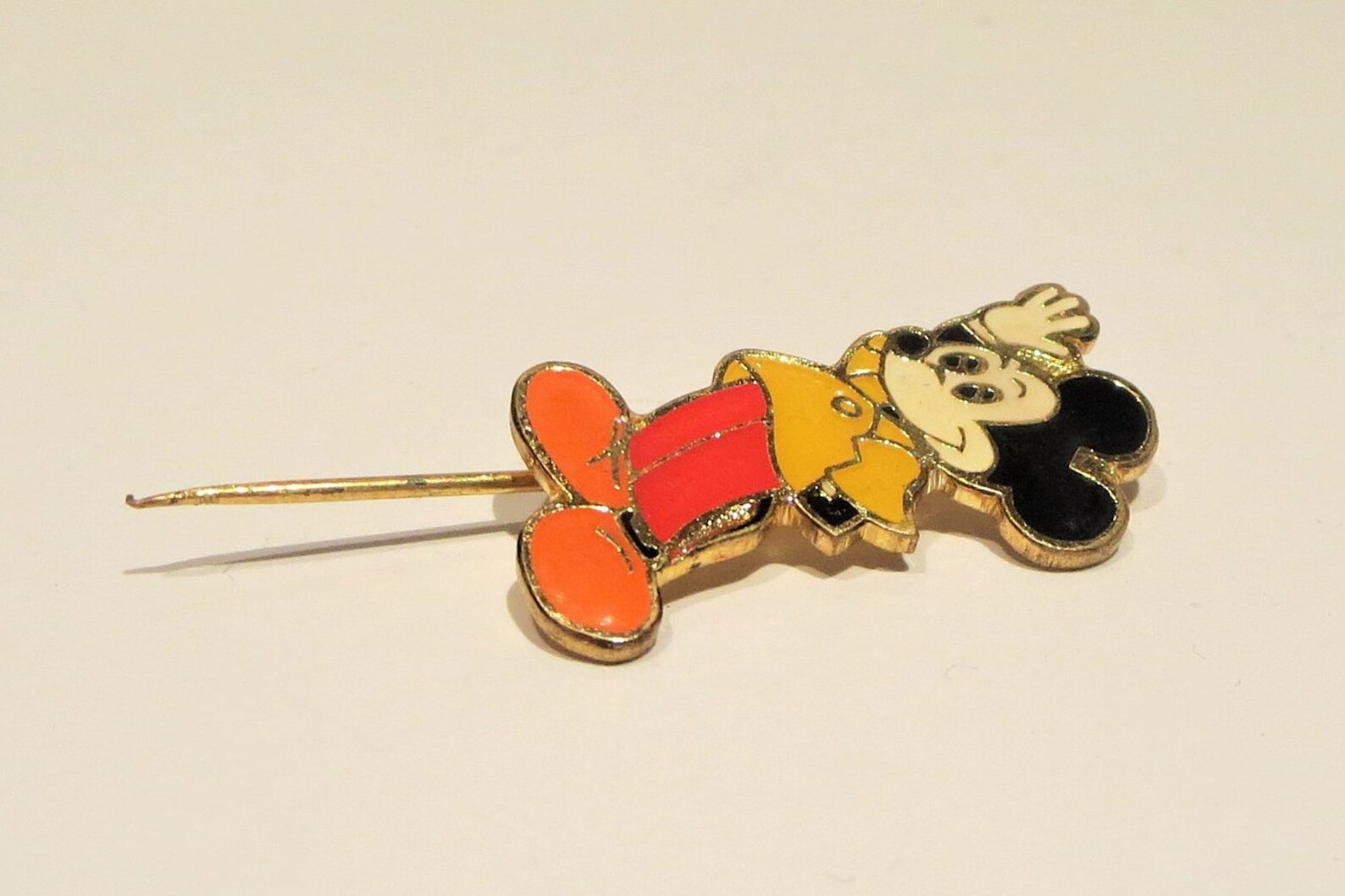 Mickey Mouse Enamel Stick Pin By Disney Etsy