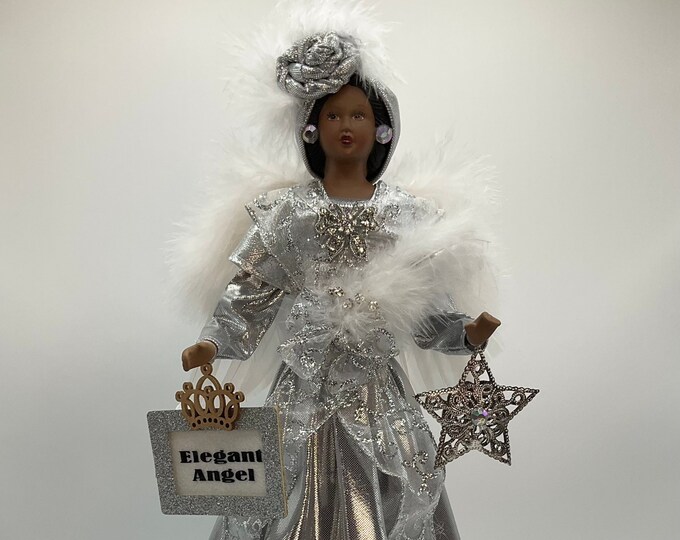 Elegant Queen Angel - Hand-crafted Silver Christmas Tree and Home Decor ...