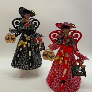 Handmade African American Angel Tree Topper Figurine - Crafty Sewing ...