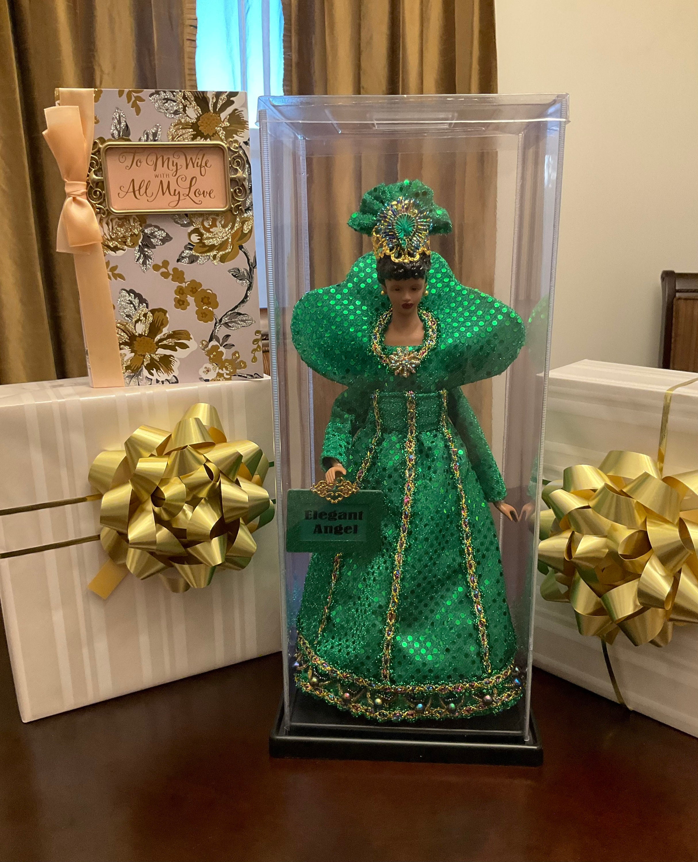 Emerald Green Angel Tree Topper African American Angel - Etsy