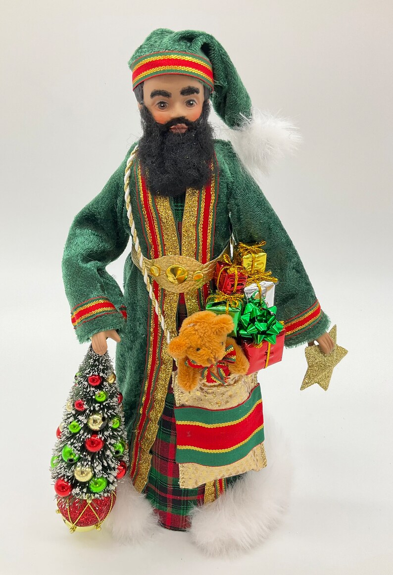 African American Santa Claus Black Santa Figurine Black - Etsy