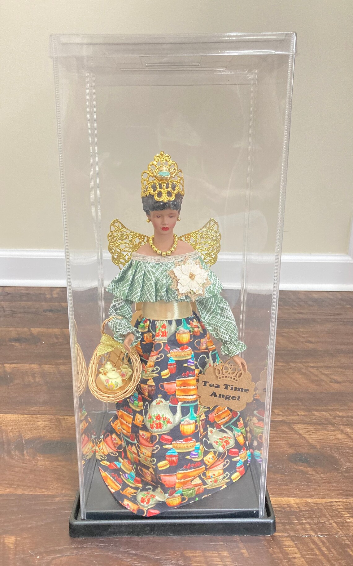 Black Angel Tree Topper Angel Tree Topper Christmas Angel | Etsy