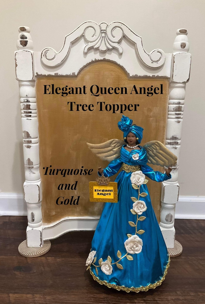 Elegant Angel Tree Topper, African American Angel Tree Topper ...