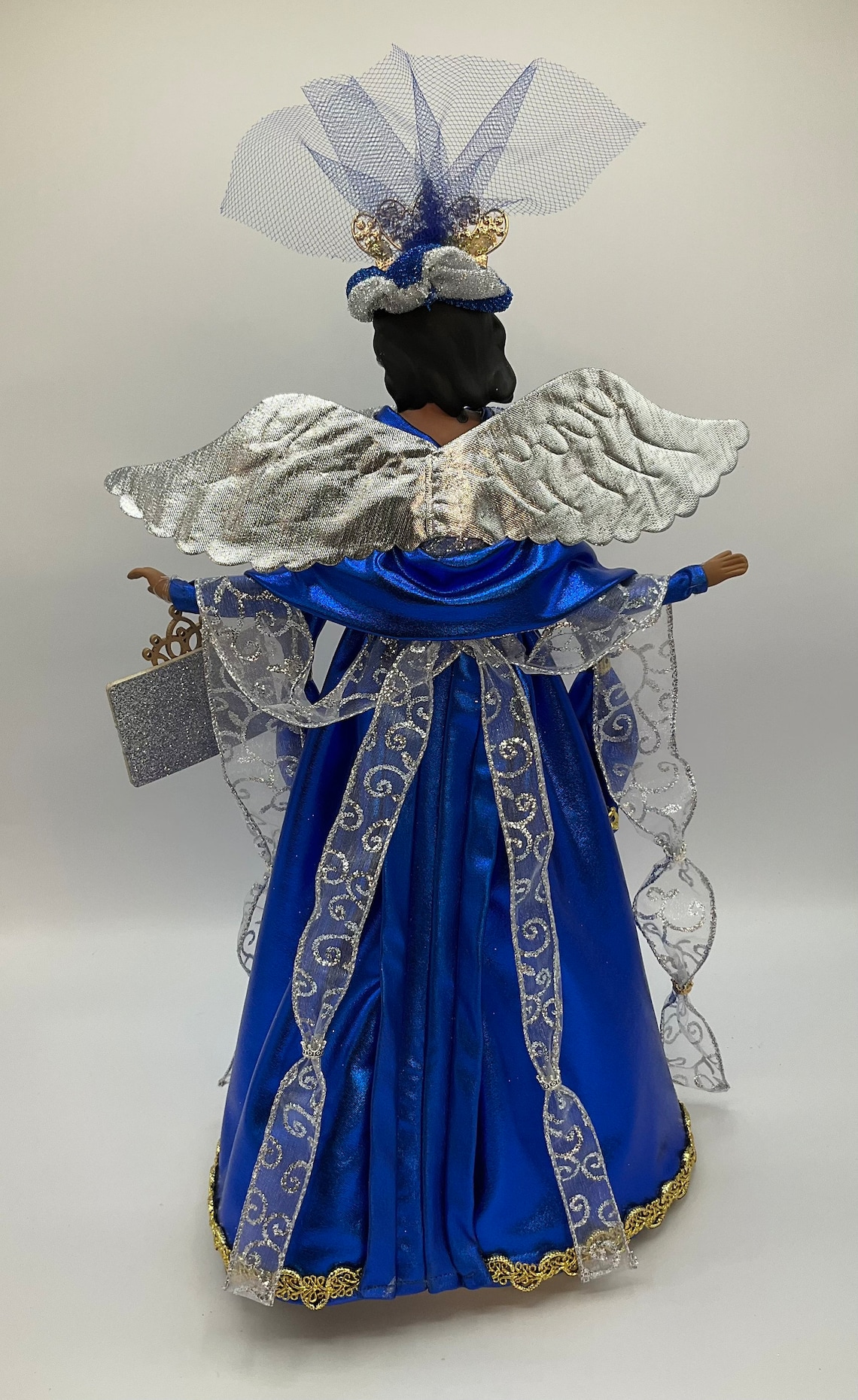 Elegant Angel Tree Topper, African American Angel Tree Topper, Gold ...