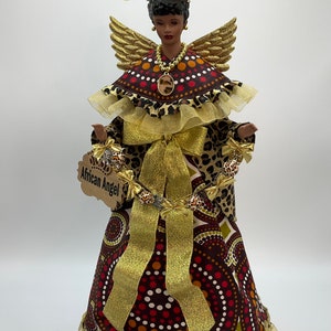 Afrocentric Angel Tree Topper, African American Angel Tree Topper ...
