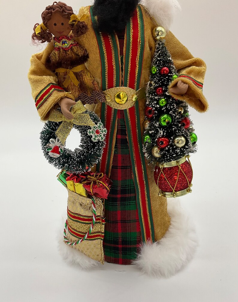 Black Santa Figure African American Santa Claus Christmas - Etsy