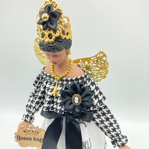 Elegant Parisian-inspired Queen Angel Tree Topper - Handcrafted With ...