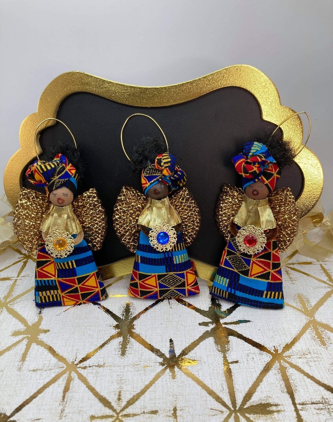 African Ornament, Ornament, Ankara, Afrocentric, Christmas Ornament ...