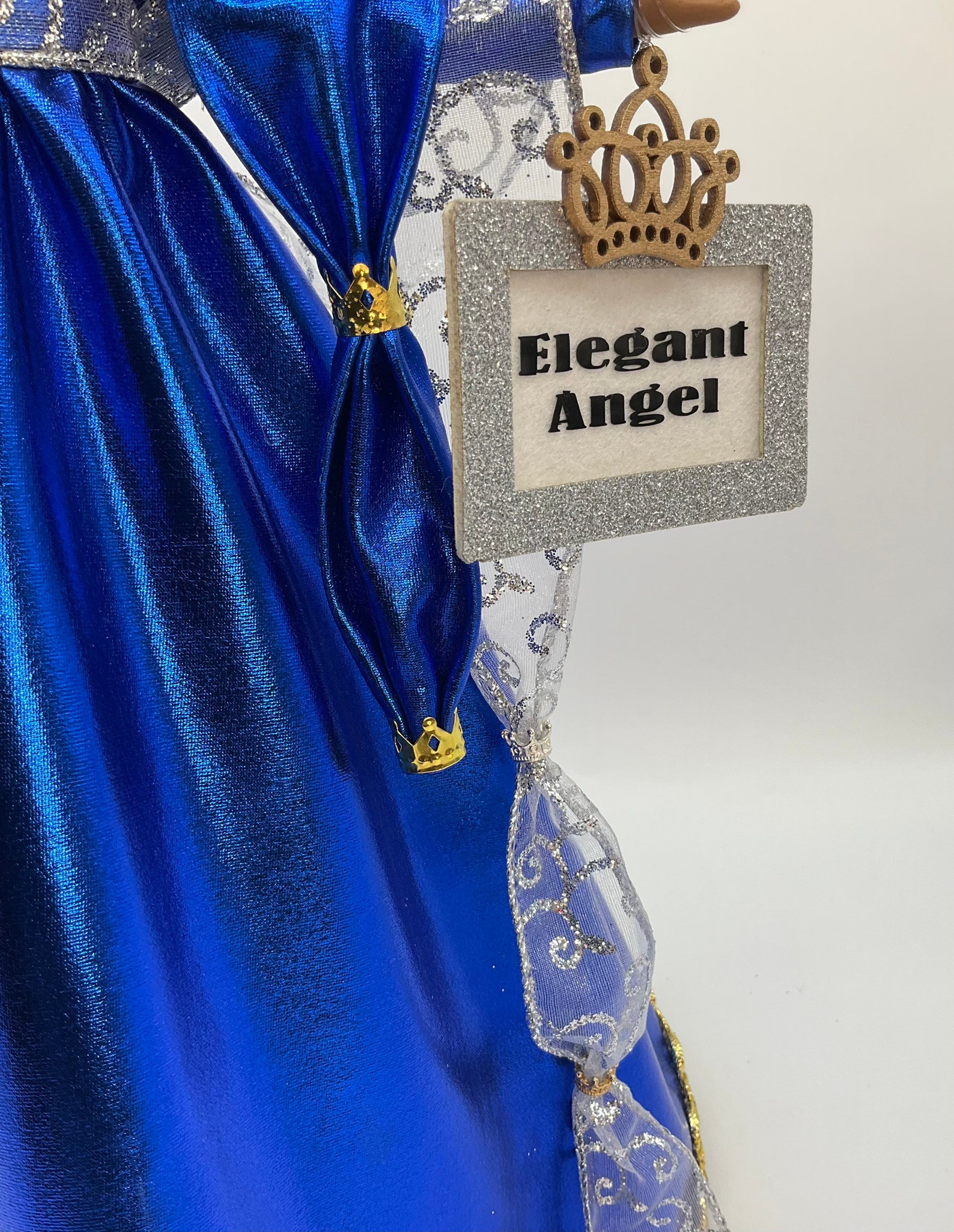 Elegant Angel Tree Topper, African American Angel Tree Topper, Gold ...