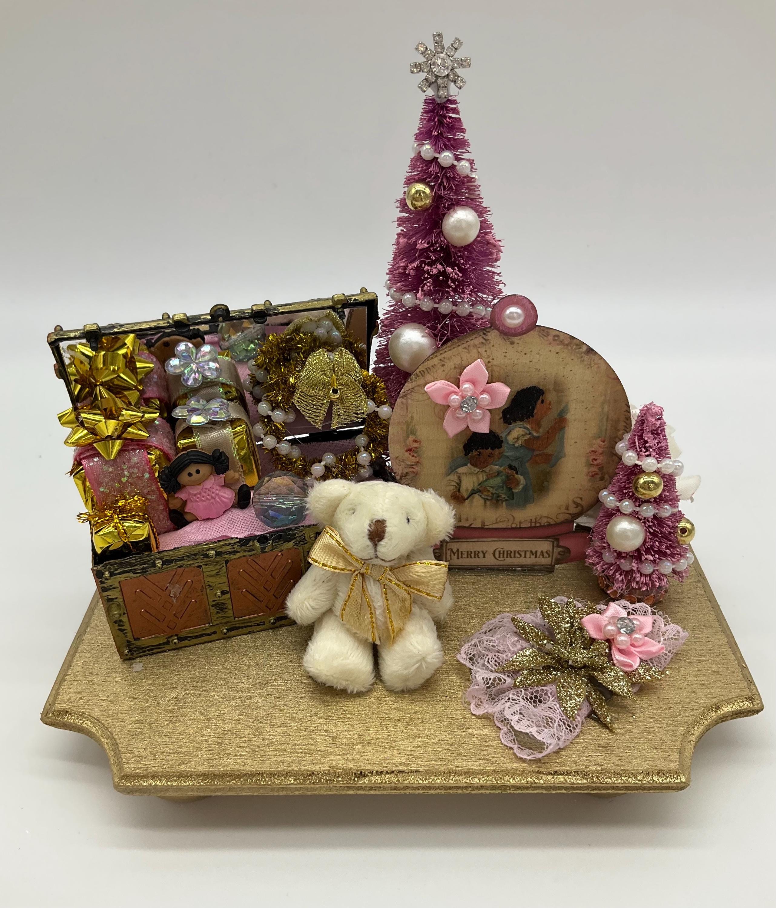 Vintage Inspired - Vignette Design Pink With Painted Children's Plaque ...
