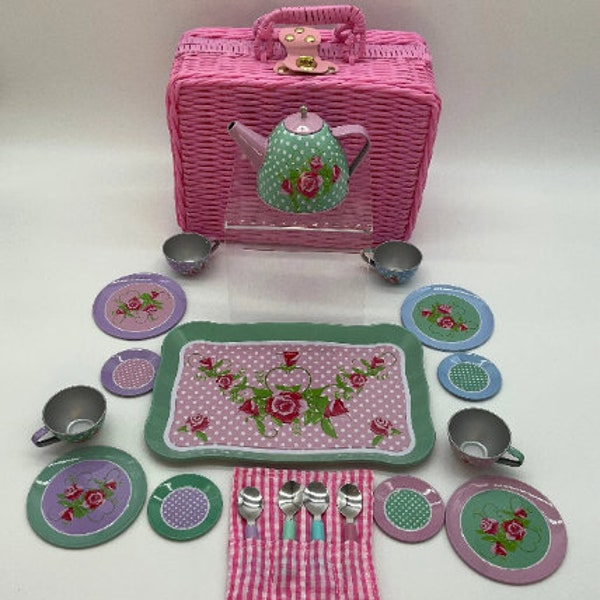 Tin Tea Set - Etsy